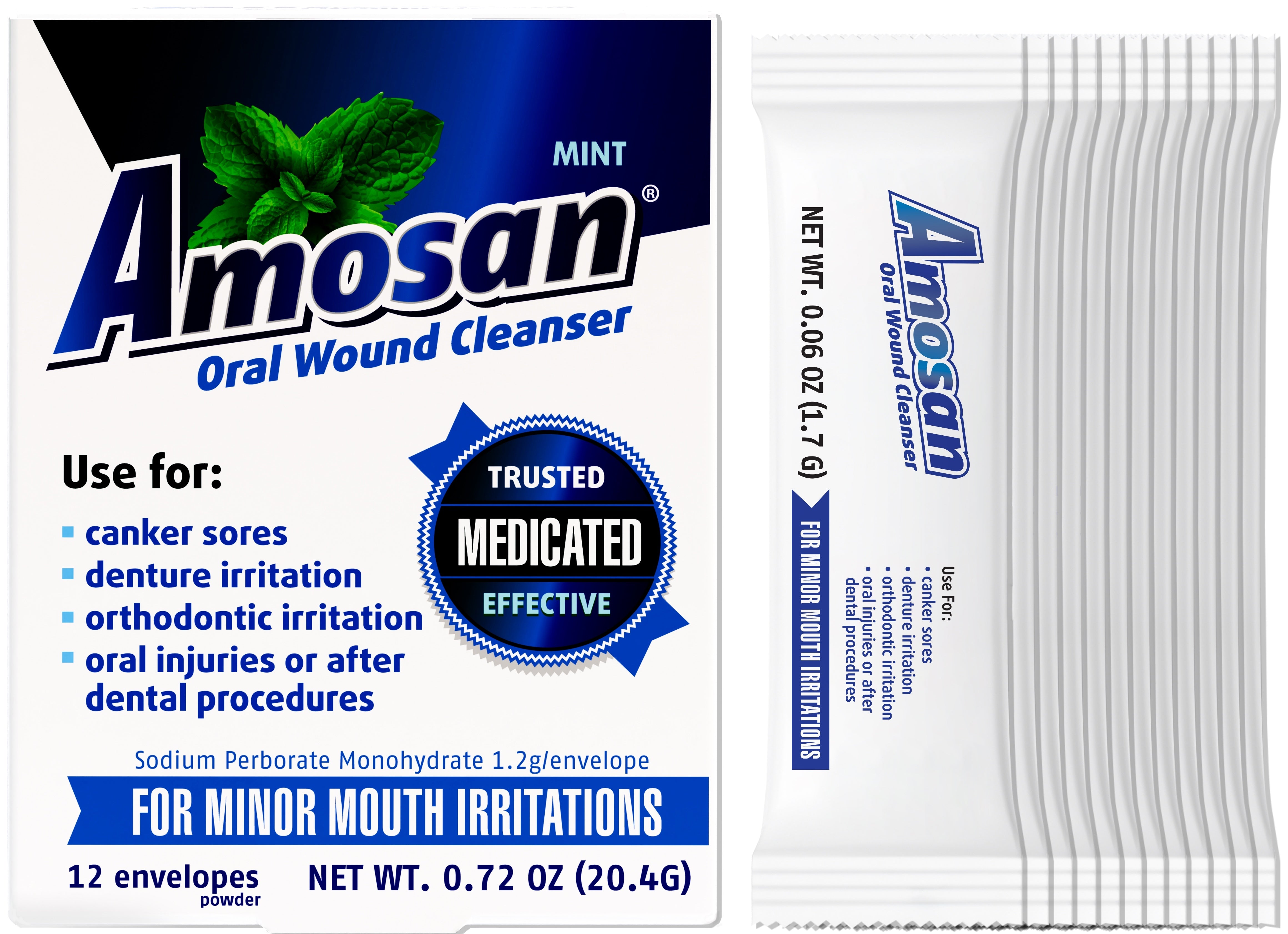 Amosan Oral Wound Cleanser - Mint – Amosan USA